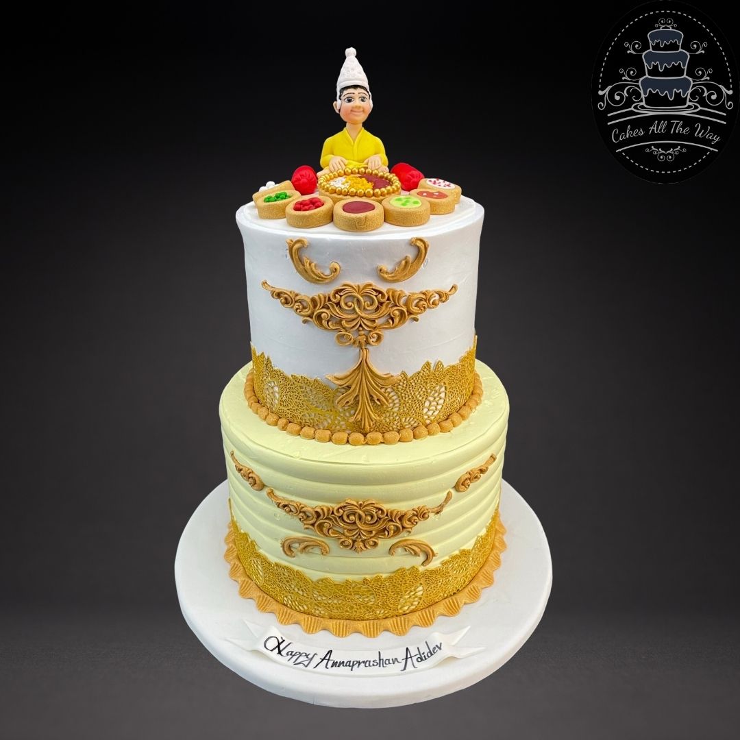2-Tier Annaprashan Theme Cake – Cakes All The Way